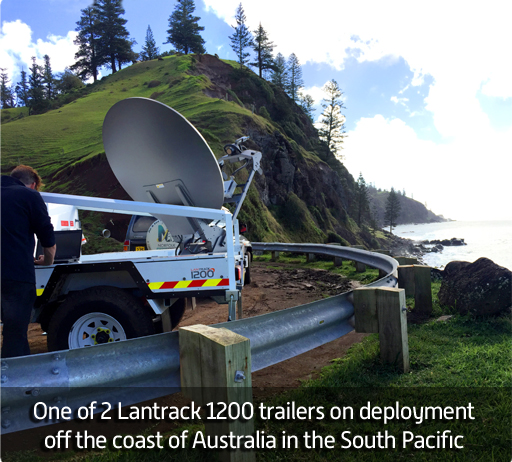 Mobile Satellite Communications Trailer | VSAT | Cobham Explorer 8120